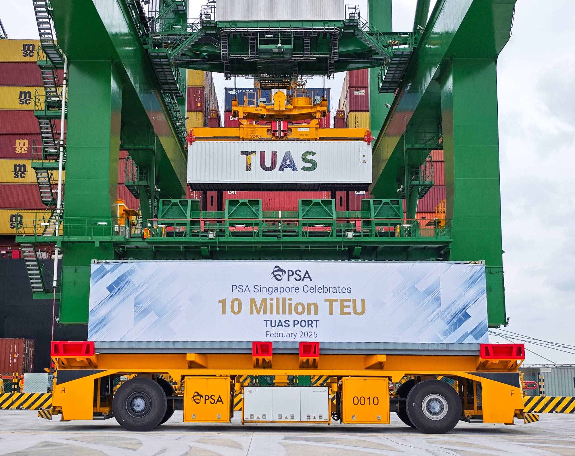 Fully Automated Tuas Port Hits Milestone